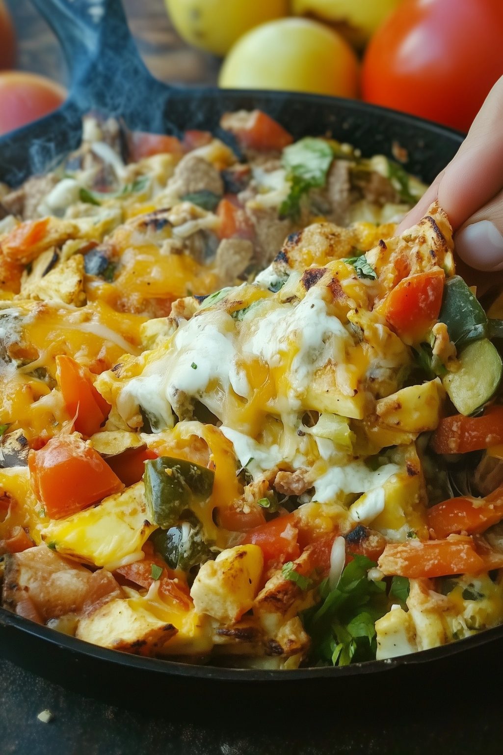 Skillet Fajita & Vegetable Scramble – My Recipe posts